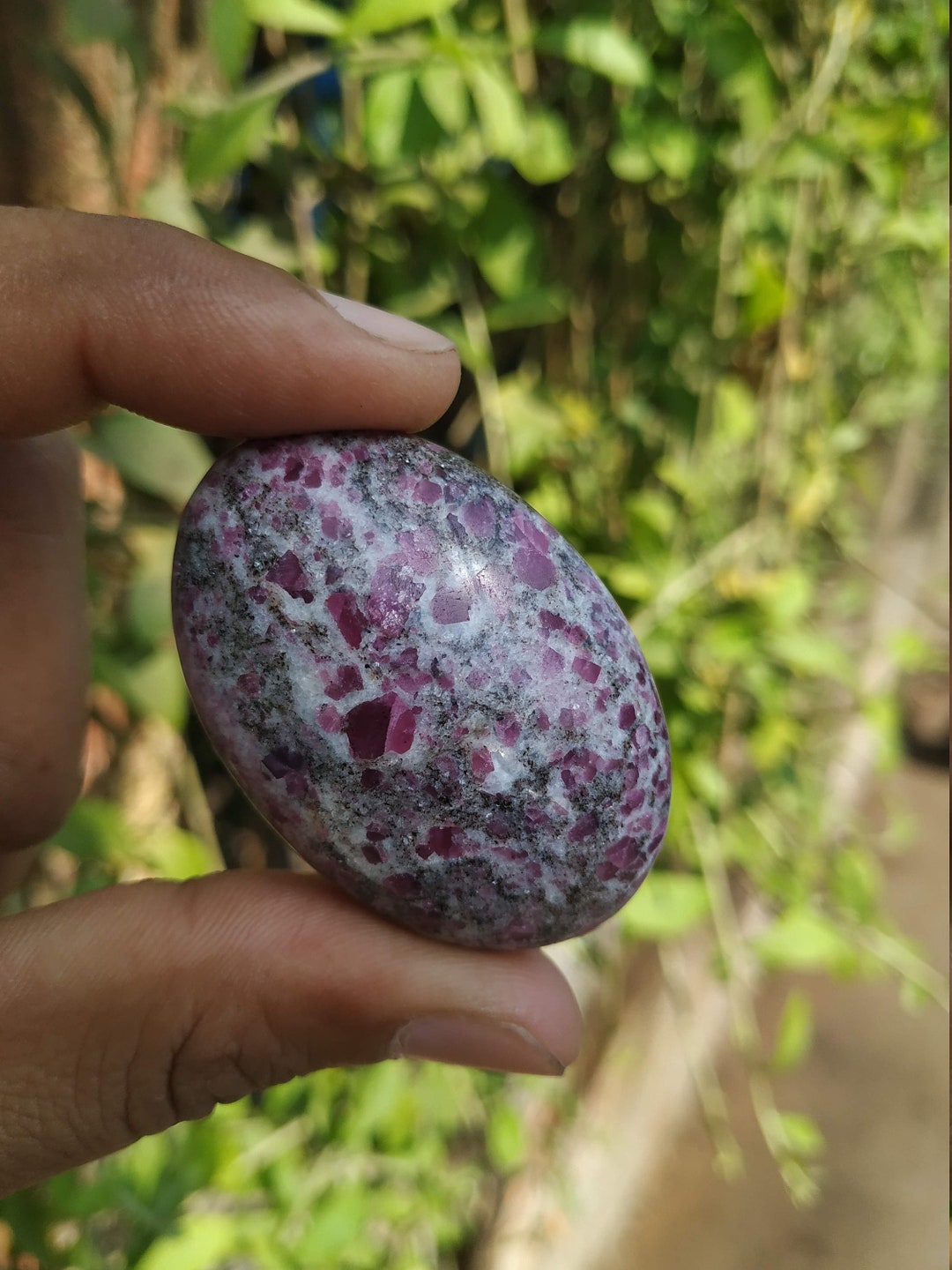 Fabulous Smooth Polished Spray Ruby Crystal Soap Stone / Soothing Stone ...