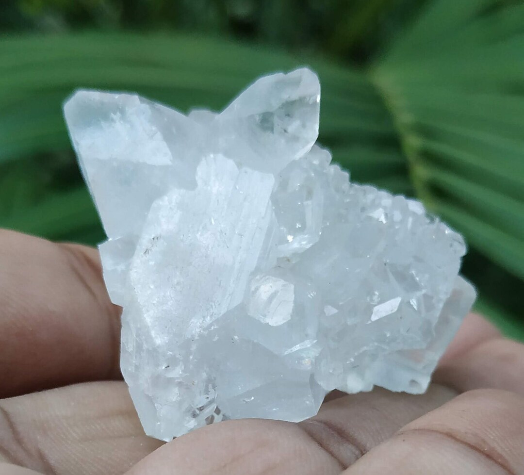 White Apophyllite Uneven Unique Milky White Apophyllite Crystal ...