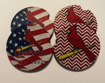 St Louis Cardinals Car Coasters - Etsy