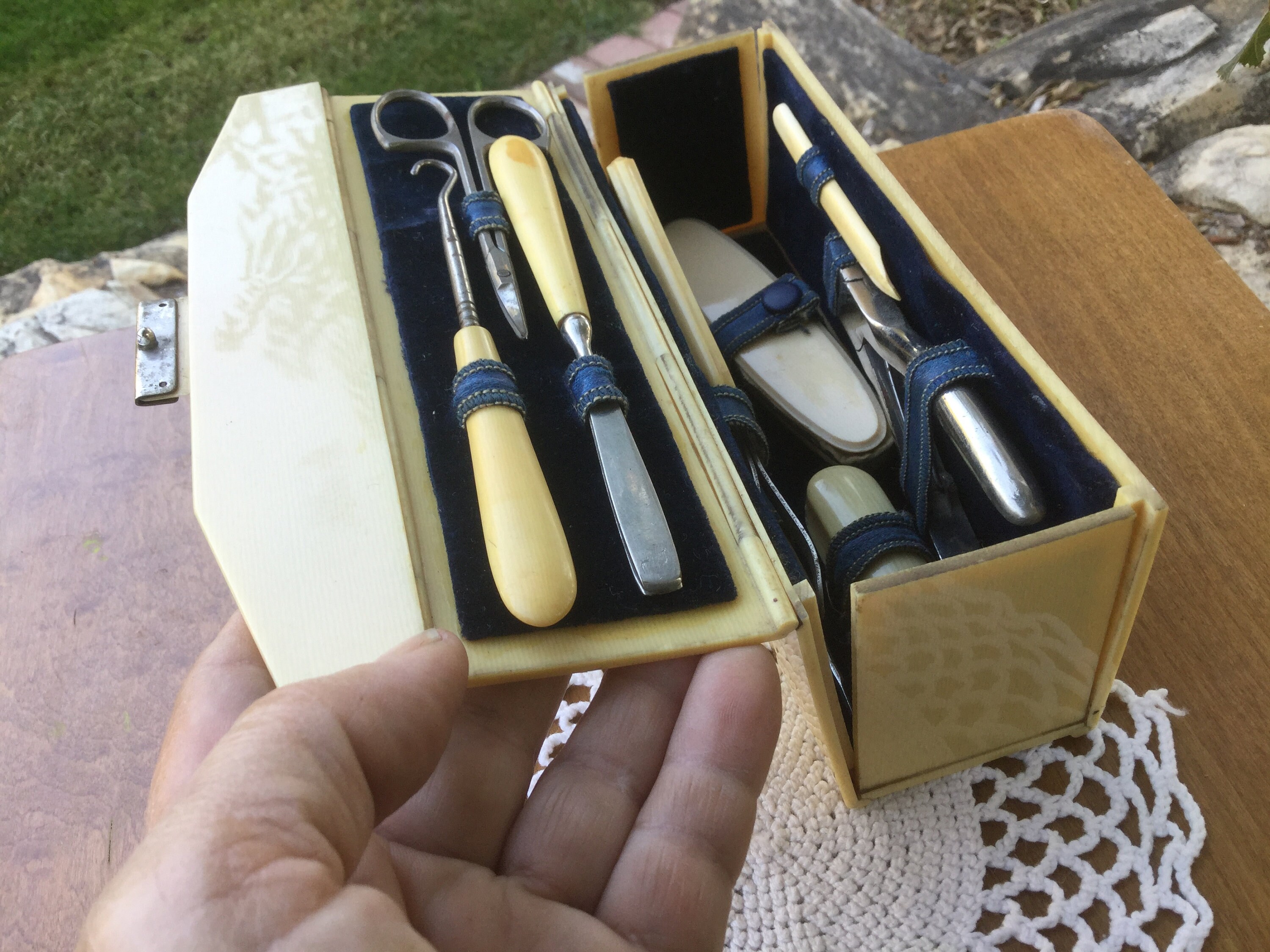 Vintage Celluloid Manicure Set in Original Box - Over 15 Pieces - Etsy