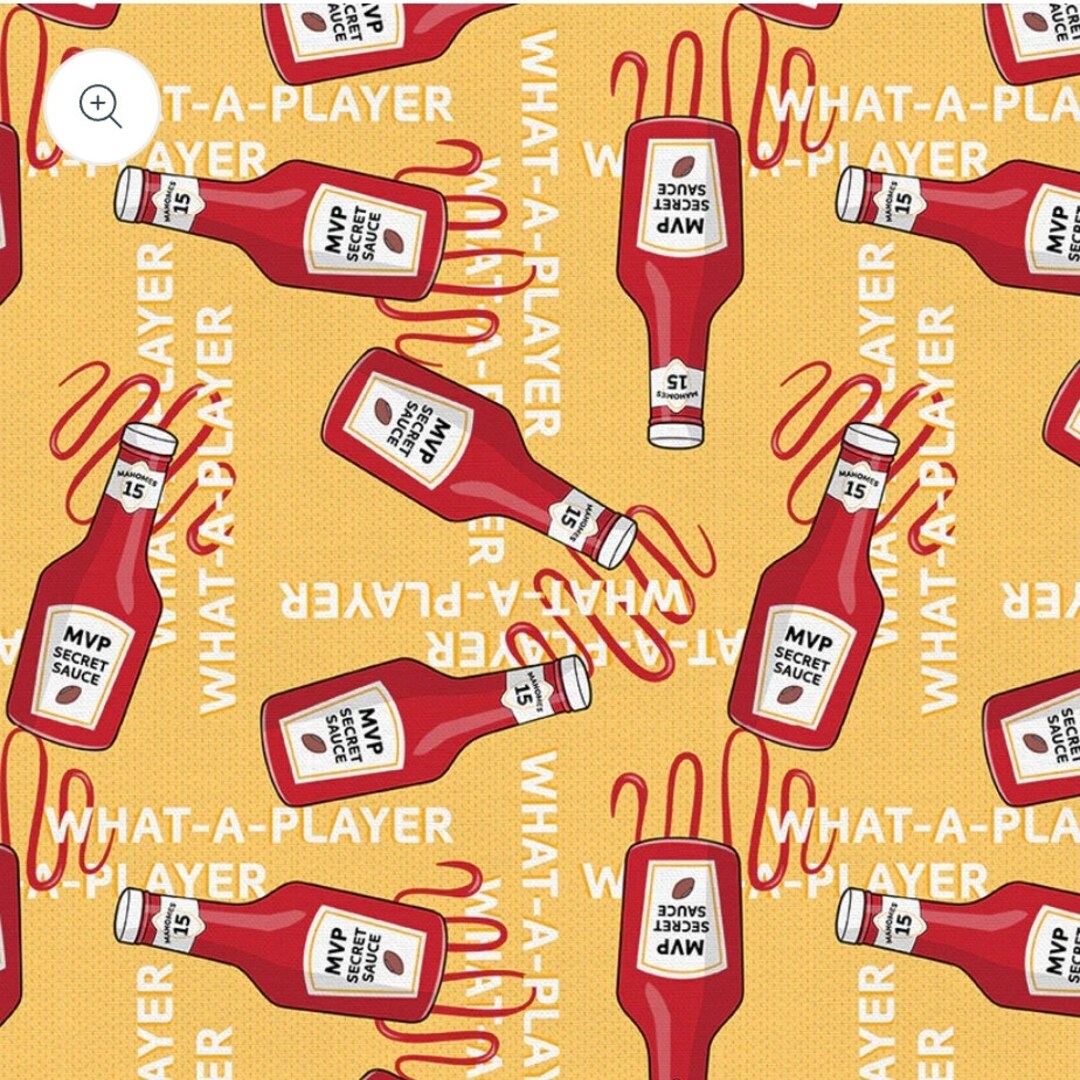 MVP Secret Sauce Fabric Kansas City Chiefs Patrick Mahomes Paintbrush ...