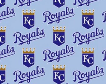 Kansas City Royals Fabric by the Yard, Cotton Kansas City Royals Fabric ...