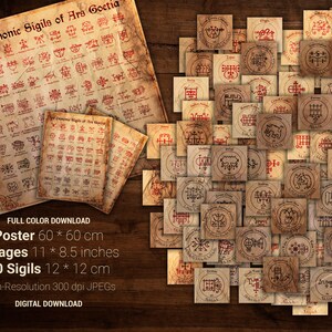 72 Demonic Sigils of Ars Goetia. Poster, Sigils, & Printable Grimoire ...