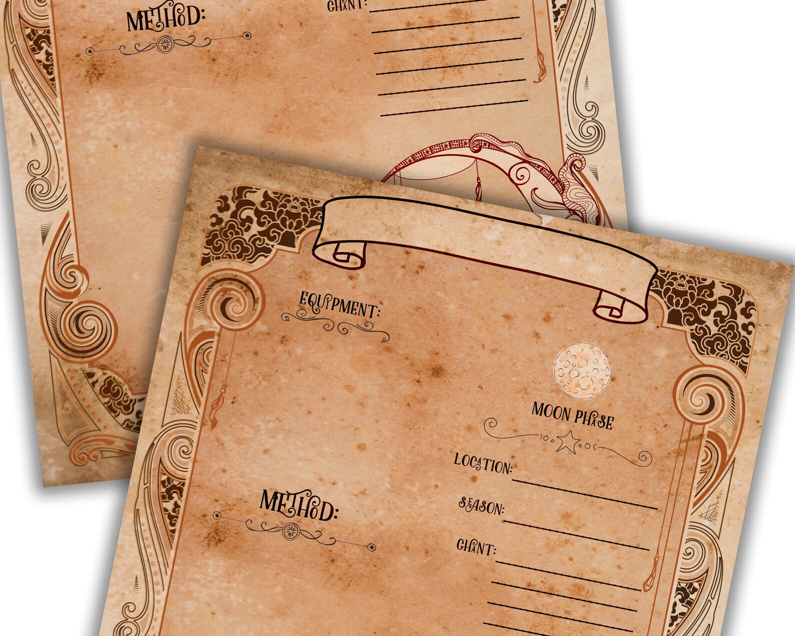 Moon Magick Spell Ritual Template Printable PDF Grimoire - Etsy UK