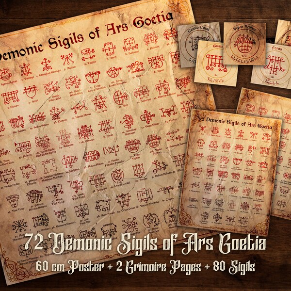 72 Ars Goetia Book - Etsy