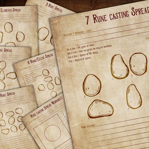 Elder Futhark Runes Stone Casting and Reading Guide Pack. Learn How to ...