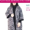Kimono Pattern PDF, Kimono Sewing Pattern, Plus Size Kimono, Digital ...
