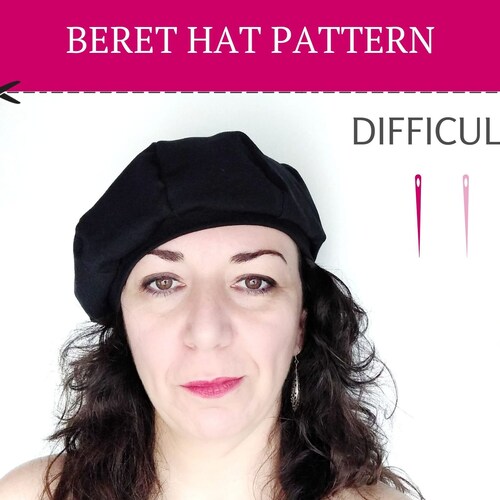 French Beret PDF Sewing Pattern Instant Download 7 Sizes - Etsy