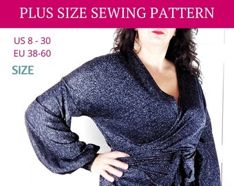 Crossover Top Pattern | Etsy