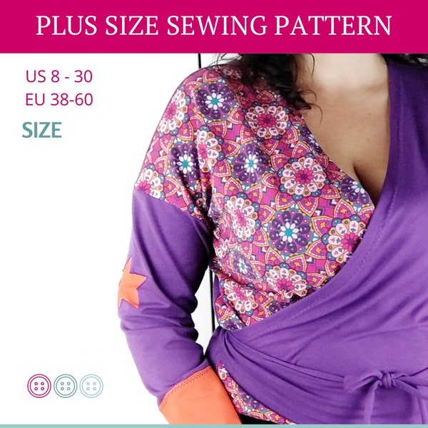 Plus Size Kimono Pattern Women Kimono Pattern Plus Size - Etsy Canada