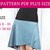 Reversible Wrap Skirt Pattern, Plus Size Pattern, Womens Wrap Skirt, PDF Sewing Pattern, Instant ...