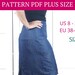 Reversible Wrap Skirt Pattern Plus Size Pattern Womens Wrap - Etsy