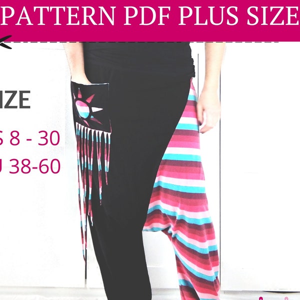 Plus Size Sweater Pattern, Sweater Pattern PDF, Asymmetric Sweater ...