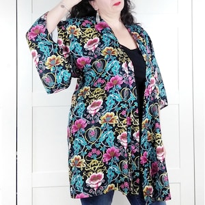 Kimono Pattern PDF, Kimono Sewing Pattern, Plus Size Kimono, Digital ...