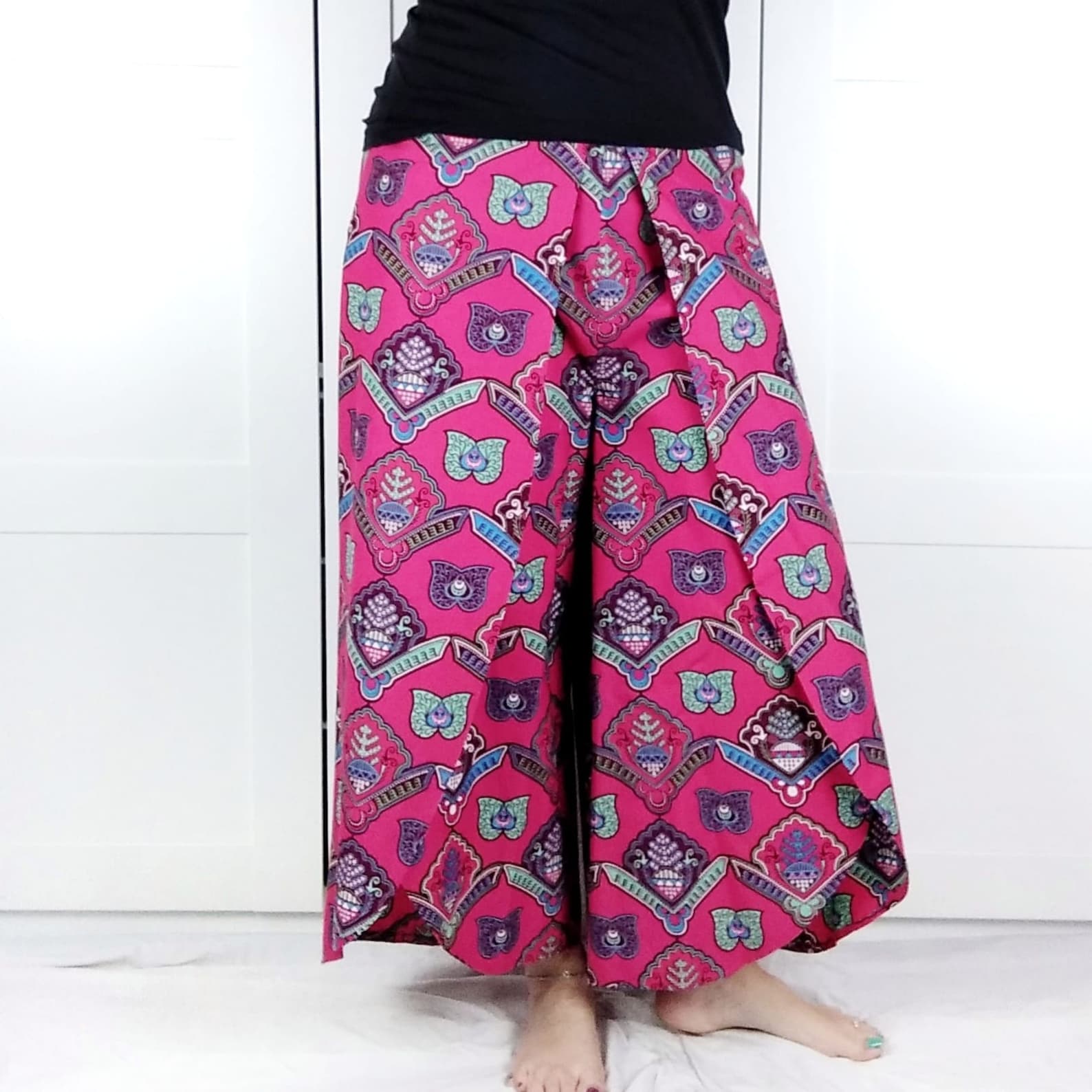 Tulip-wrap Pants Wrap Pants Plus Size Pattern PDF Sewing - Etsy