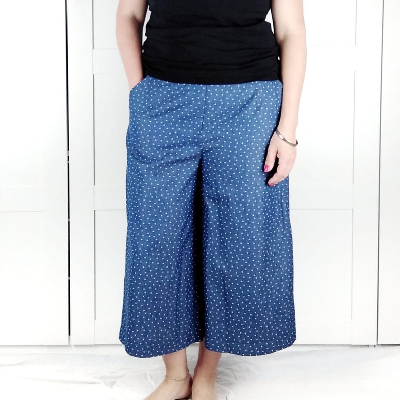 Pants Sewing Pattern Culottes Plus Size Pattern Plus Size - Etsy