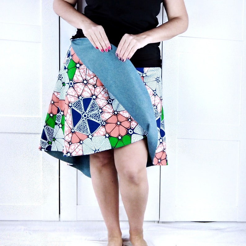 Reversible Wrap Skirt Pattern Plus Size Pattern Womens Wrap - Etsy
