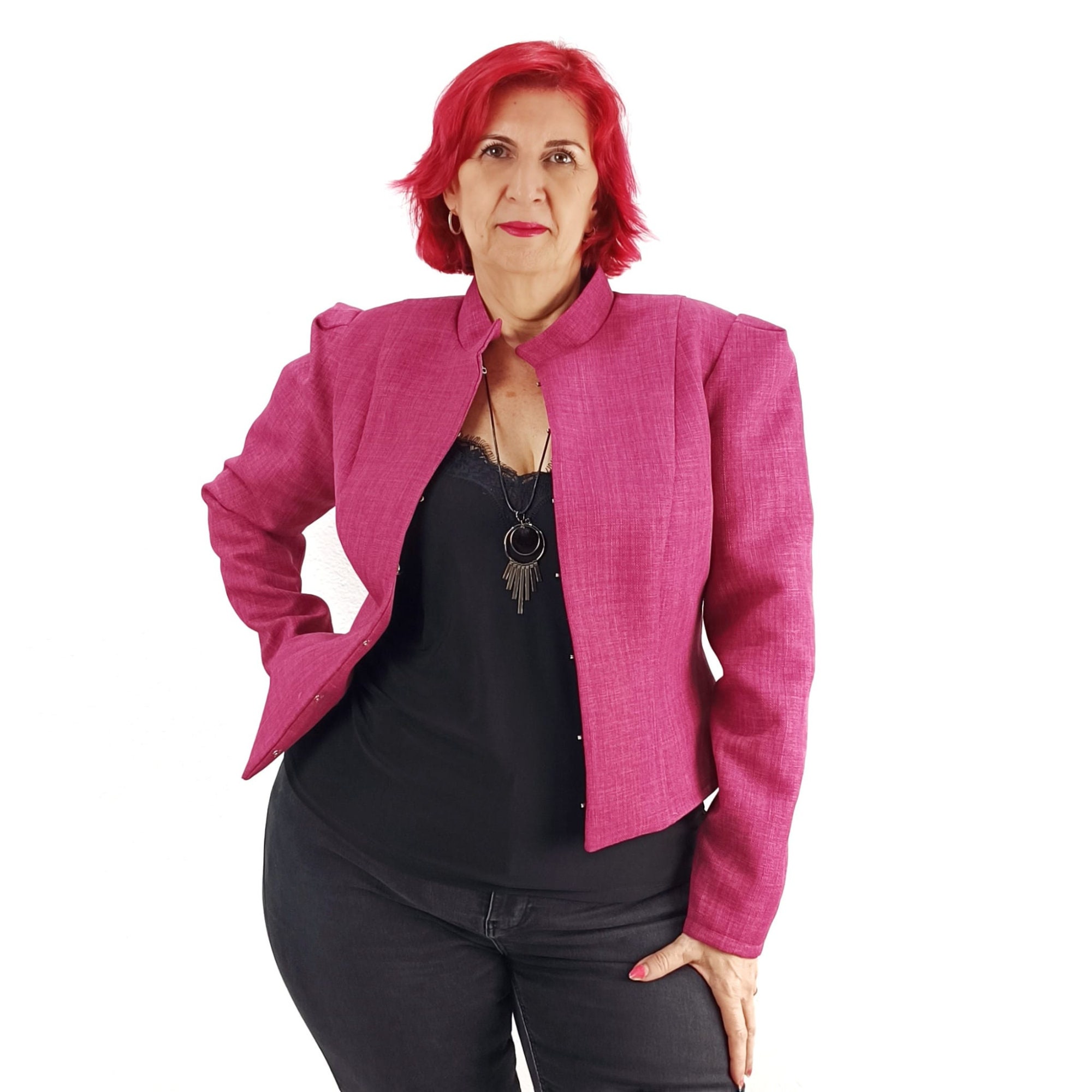 Jacket Sewing Pattern, Plus Size Pattern, Plus Size Blazer Pattern ...