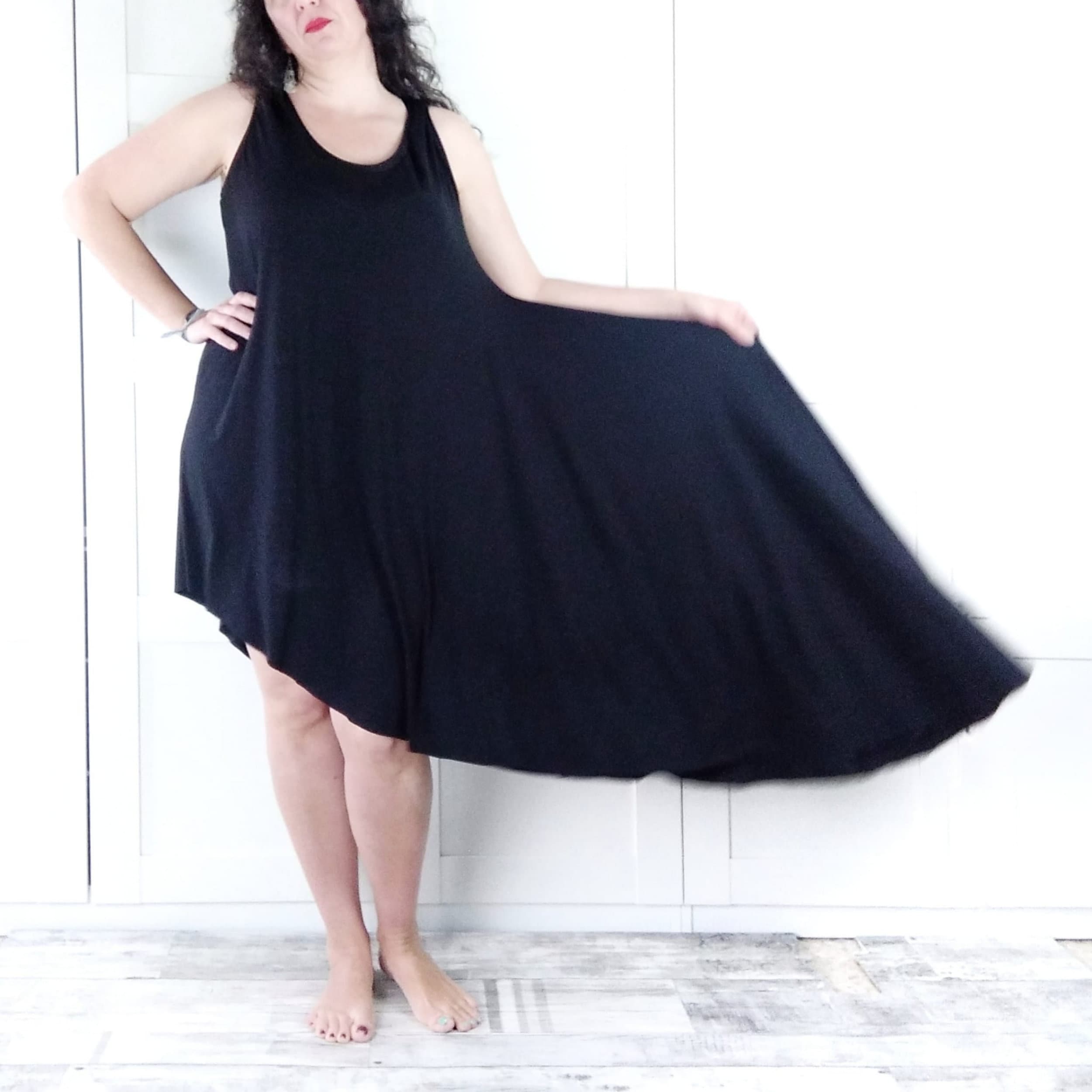 Plus Size Dress Pattern, Asymmetrical Dress Pattern, Plus Size Patterns