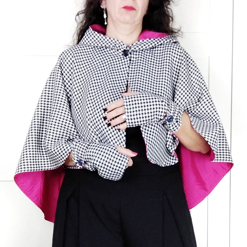 Hooded Cape PDF Pattern Plus Size Cape Pattern Cape Sewing - Etsy