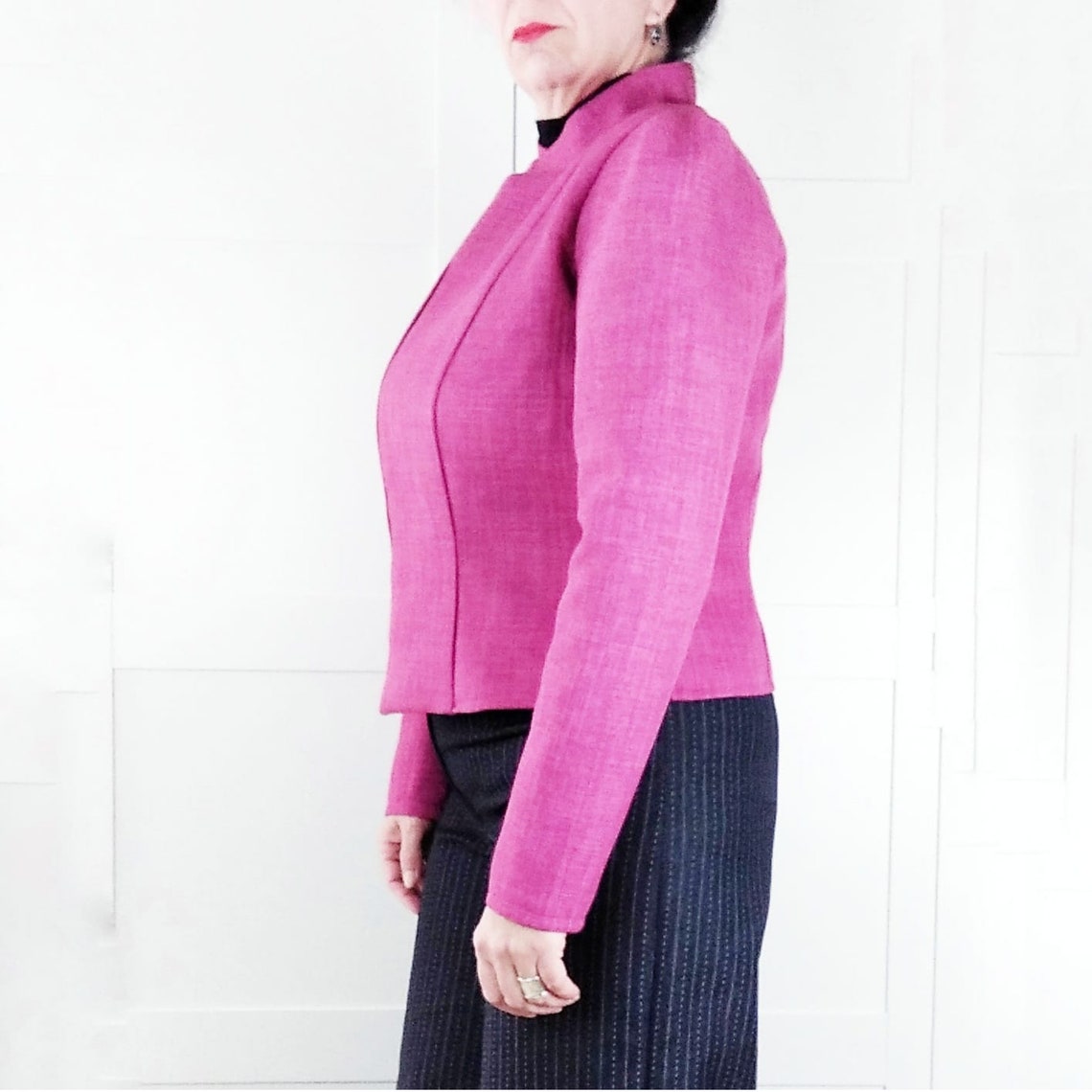 Jacket Sewing Pattern, Plus Size Pattern, Plus Size Blazer Pattern ...