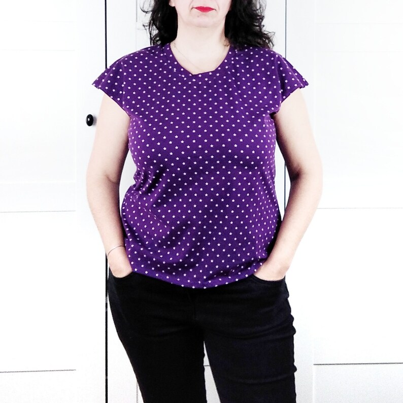 Plus Size T-shirt Pattern, T-shirt Sewing Pattern, Womens T-shirt ...