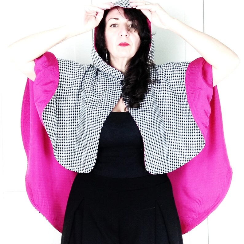 Plus Size Hooded Cape Sewing Pattern, Lined Cloak (PDF Pattern) - Etsy