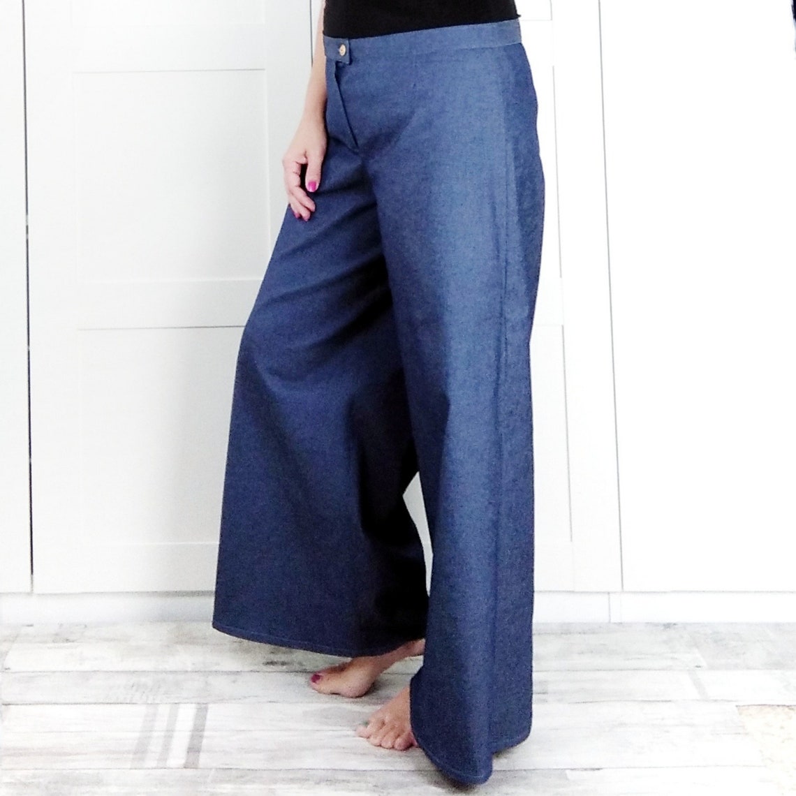 Wide Leg Pants Sewing Pattern Wide Leg Pants Plus Size - Etsy