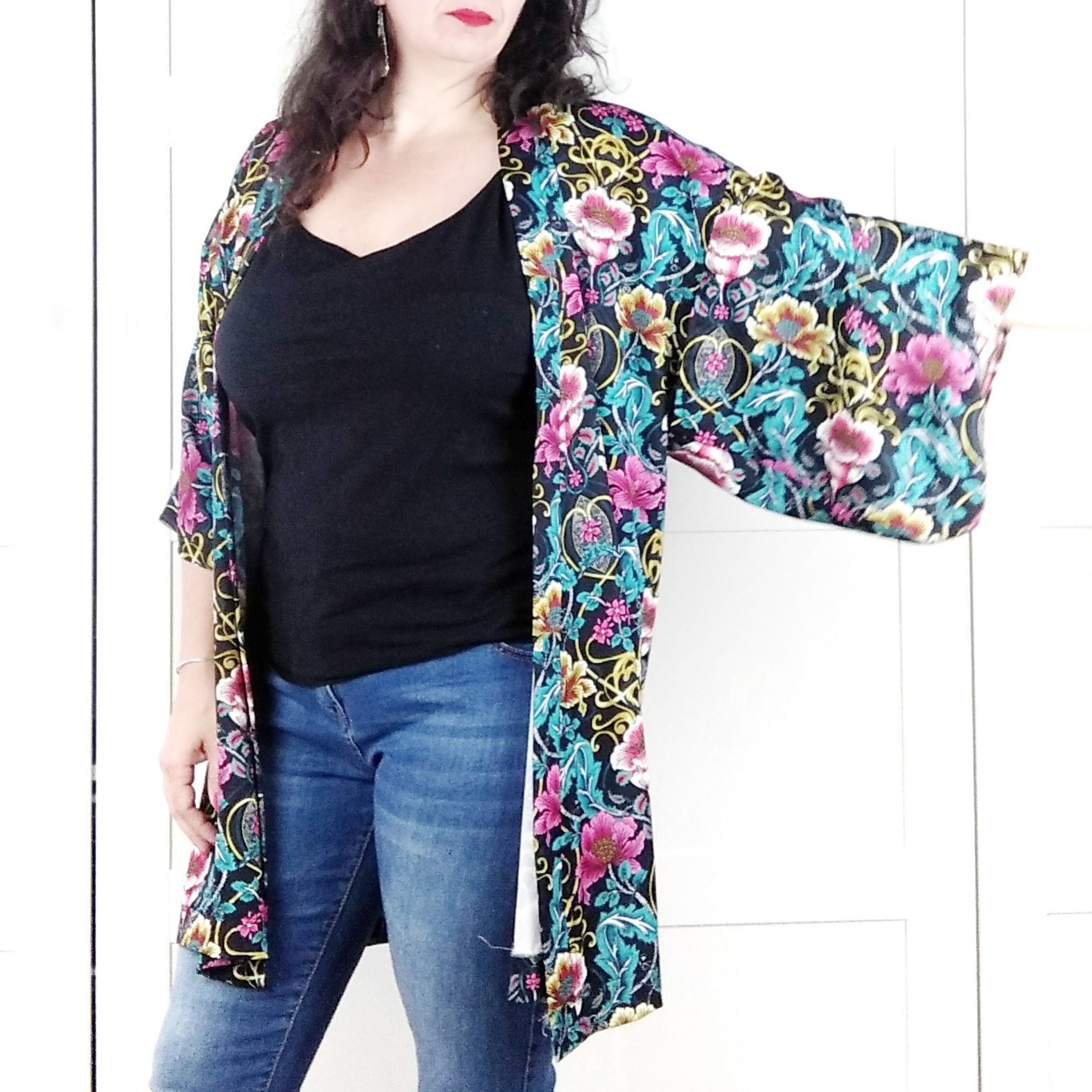 Kimono PDF Sewing Pattern Easy to Sew Multi-size Pattern - Etsy