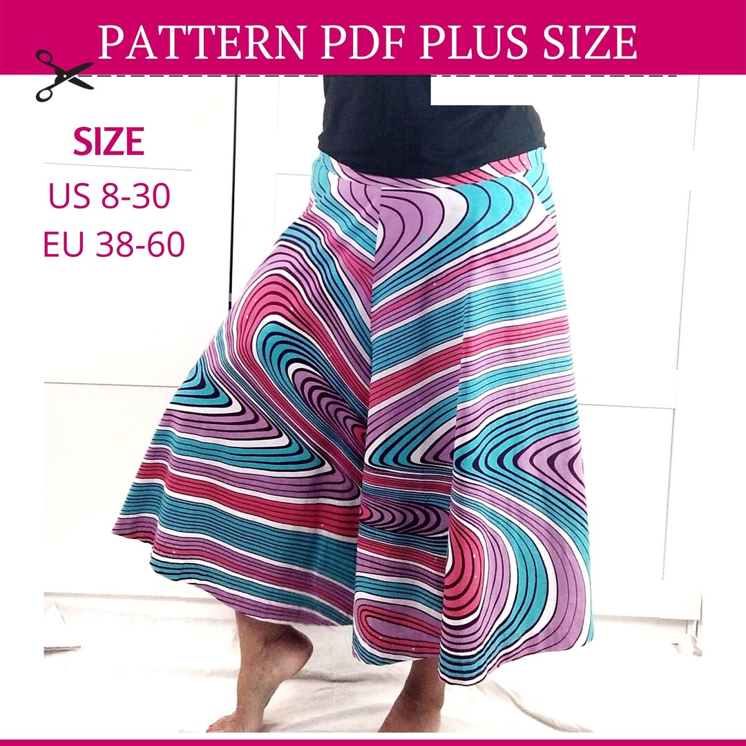 Culottes Plus Size Sewing Pattern, Culottes Plus Size Pattern, Wide Leg ...