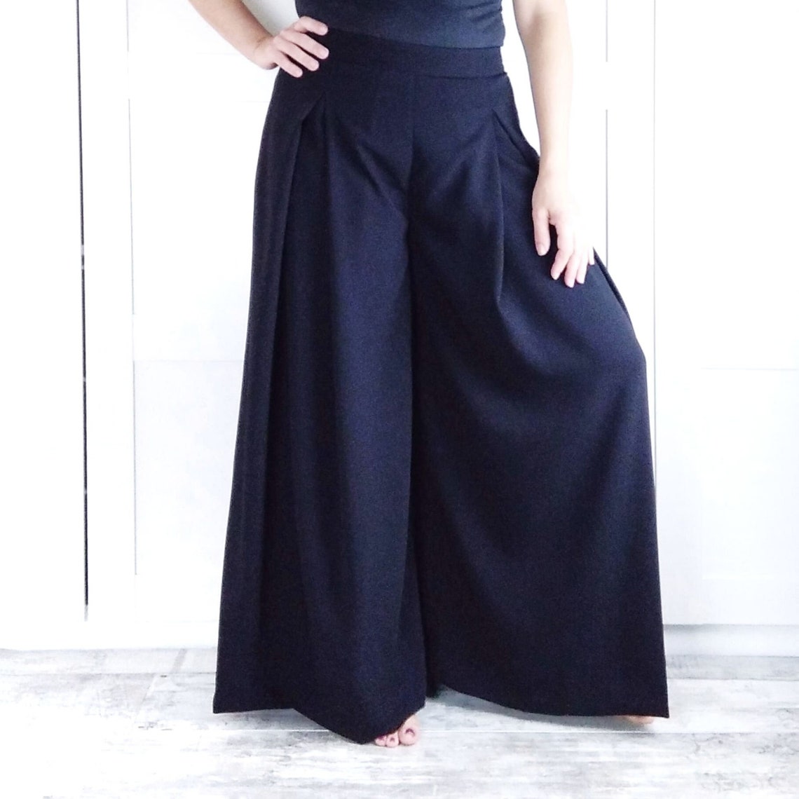 Wide Leg Pants Plus Size Pattern Plus Size Sewing Pattern | Etsy