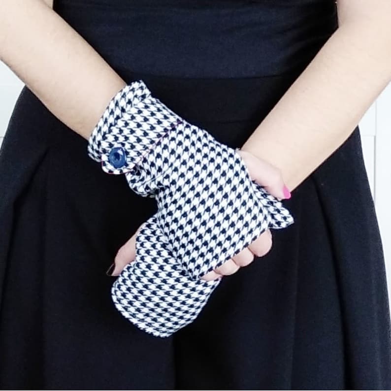 Fingerless Gloves Pattern, PDF Gloves Pattern, Fingerless Gloves Sewing ...