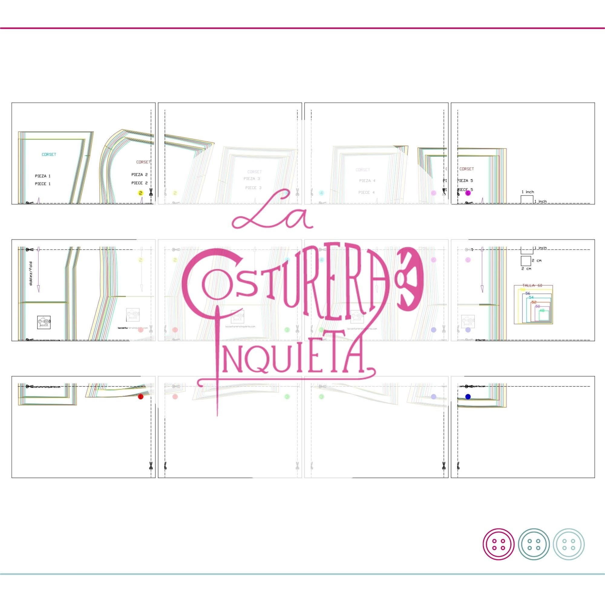 Strapless Corset Sewing Pattern, Plus Size Corset Pattern, Pattern ...