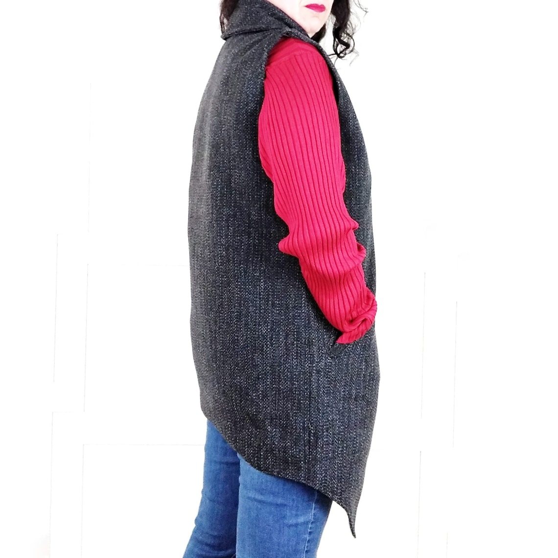 Plus Size Vest Coat Pattern, Plus Size Pattern, Vest Sewing Pattern ...