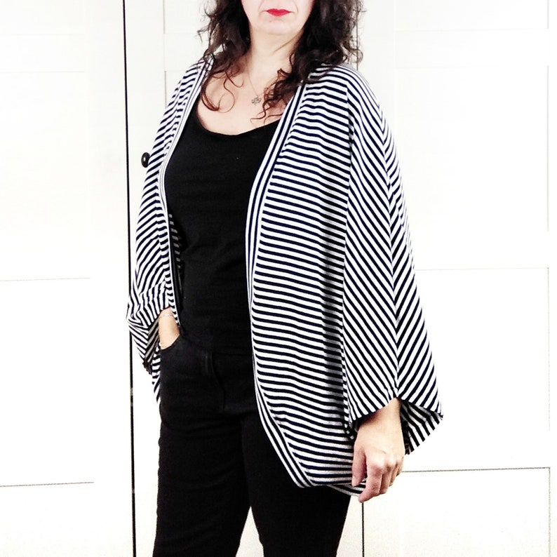 Cocoon Cardigan Sewing Pattern Cocoon Coat Pattern Plus Size - Etsy