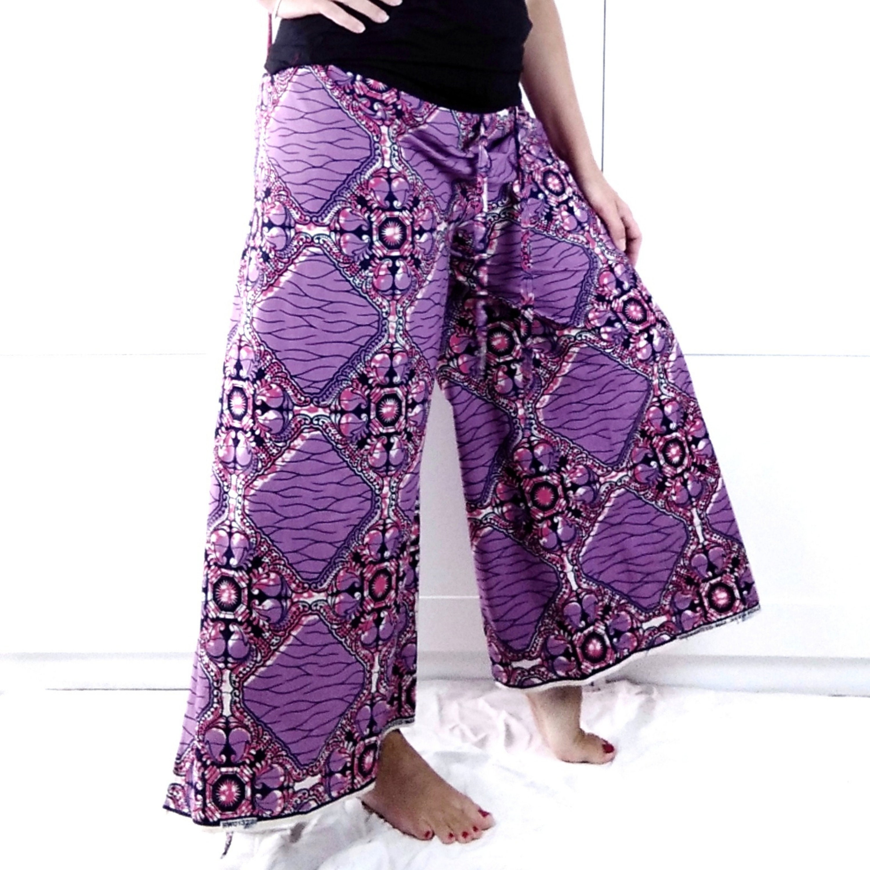 Plus Size Wrap Pants Sewing Pattern PDF Pattern Pants for | Etsy
