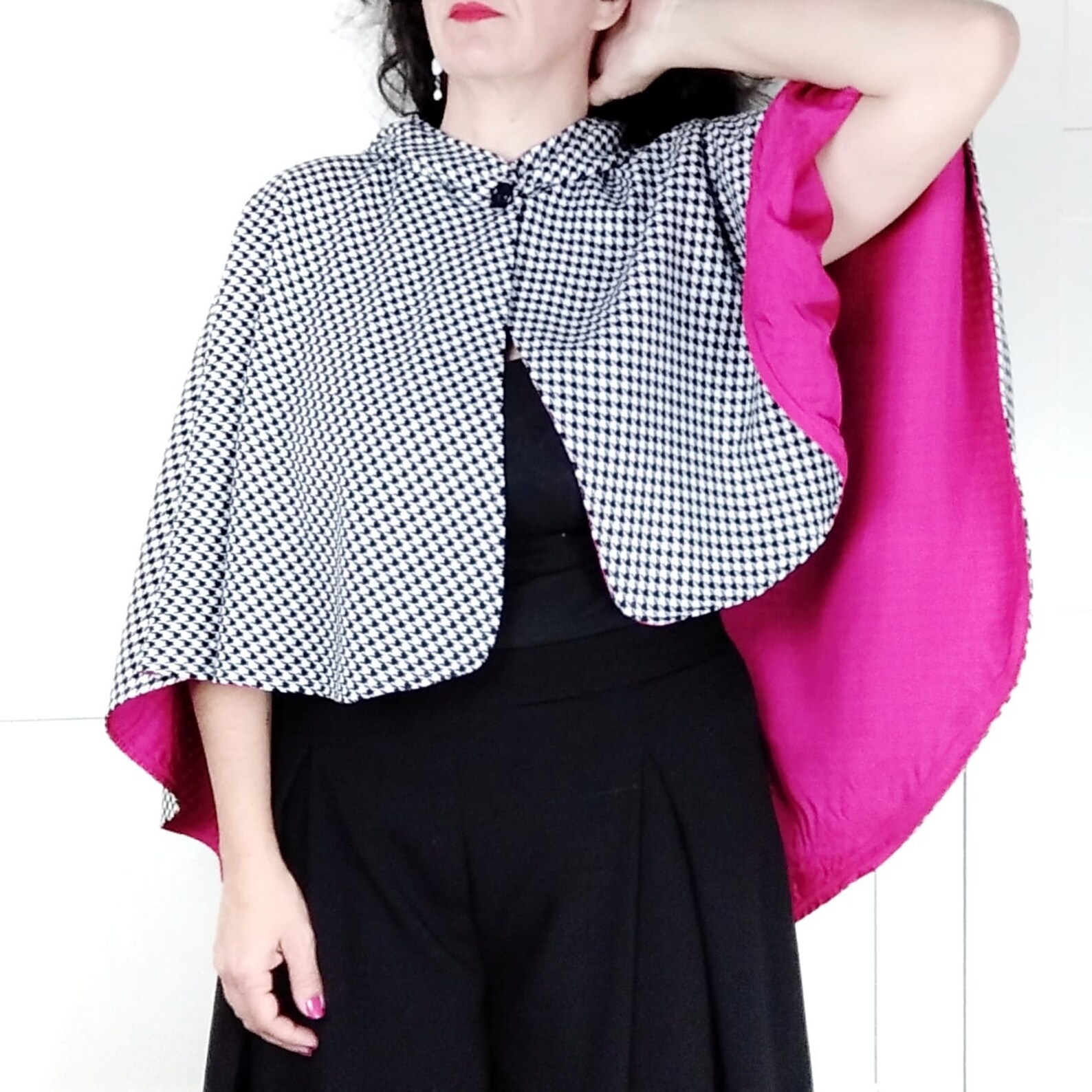 Hooded Cape PDF Pattern, Plus Size Cape Pattern, Cape Sewing Pattern ...