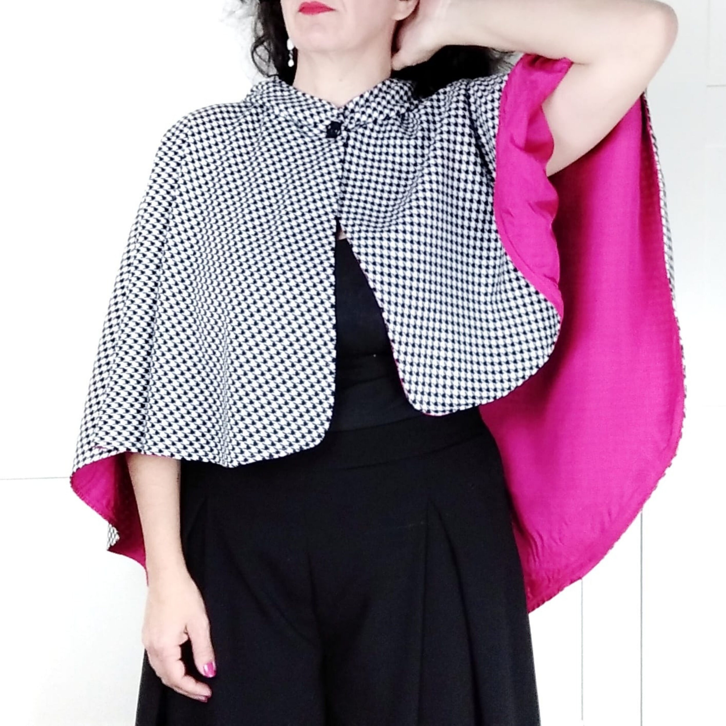 Hooded Cape PDF Pattern, Plus Size Cape Pattern, Cape Sewing Pattern ...