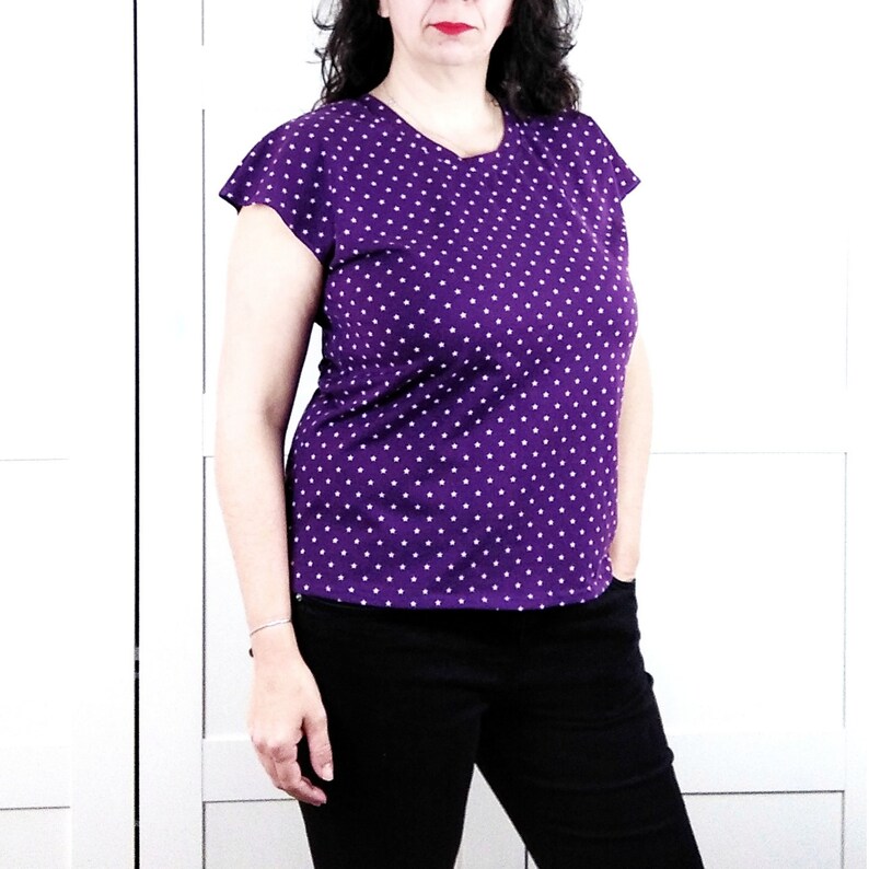 Plus Size T-shirt Pattern T-shirt Sewing Pattern Womens - Etsy