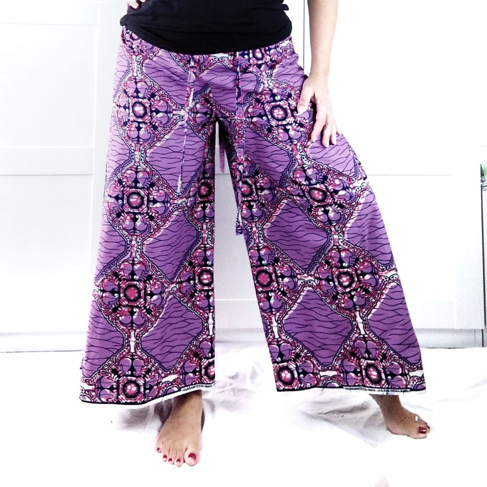 Plus Size Wide Leg Wrap Pants Sewing Pattern (PDF Pattern) - Etsy