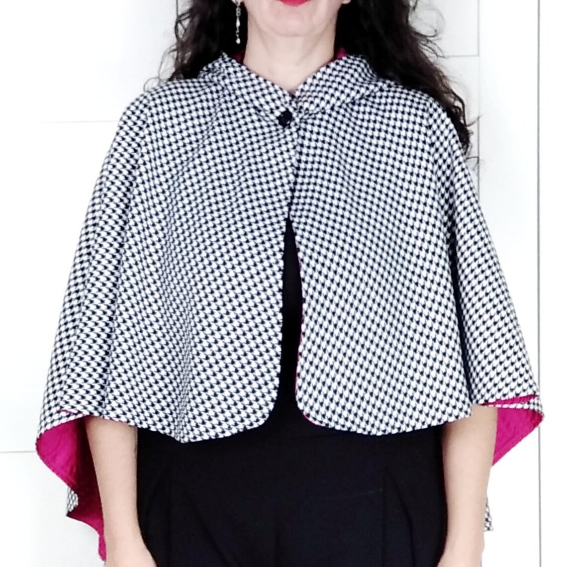 Hooded Cape PDF Pattern Plus Size Cape Pattern Cape Sewing - Etsy