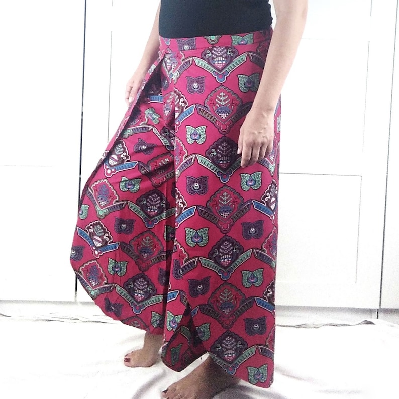 Tulip-wrap Pants Wrap Pants Pattern PDF Sewing Pattern Plus | Etsy