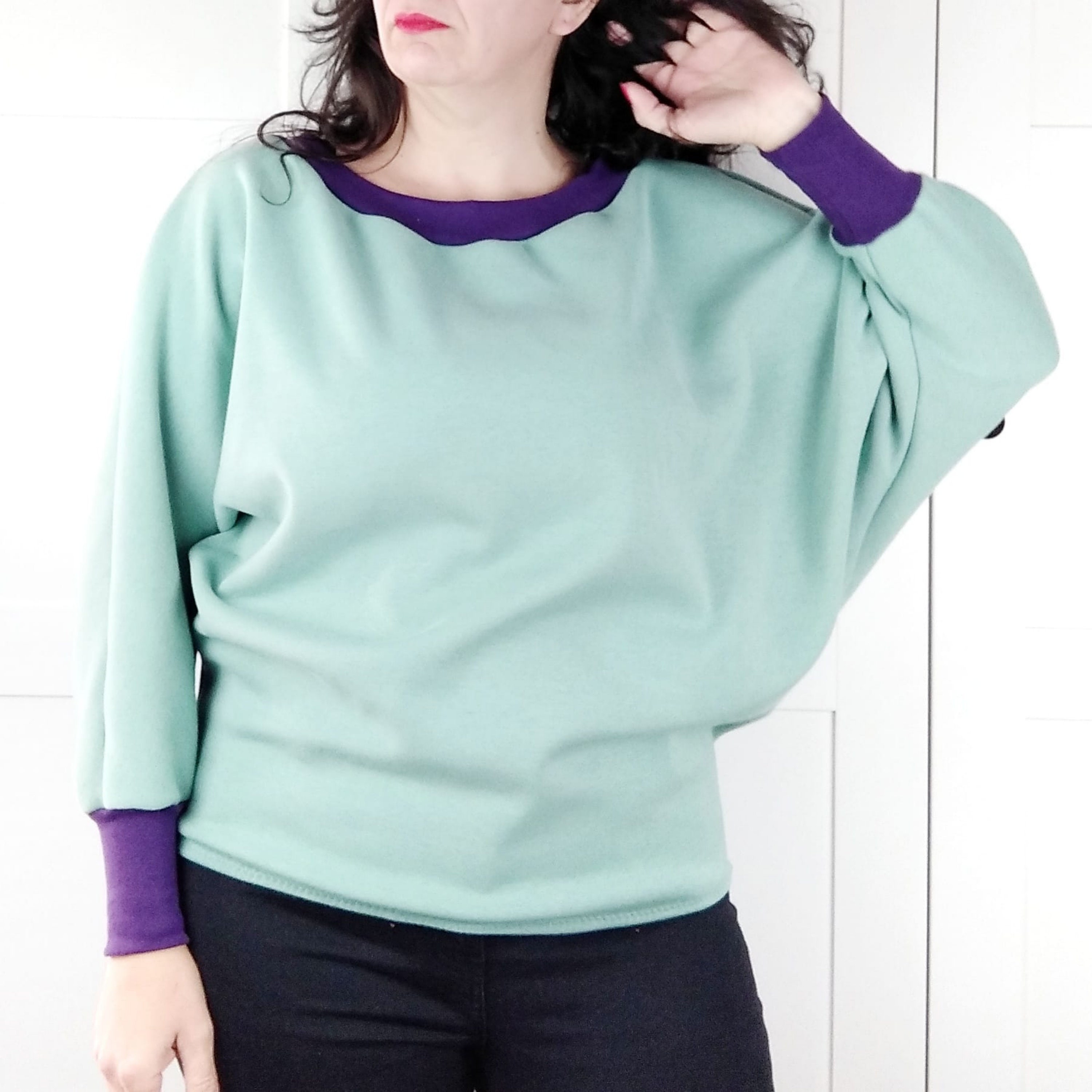 Plus Size Dolman Pattern, PDF Sewing Pattern, Dolman Batwing Jersey ...