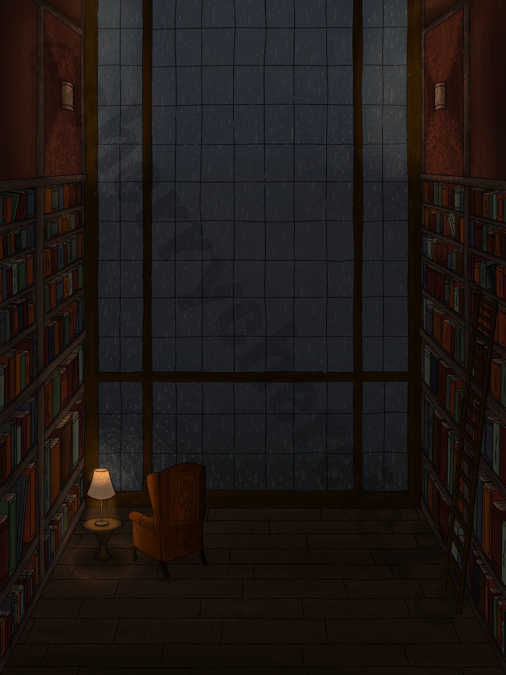 Old Library Digital Art Print 5x7 Photo - Etsy