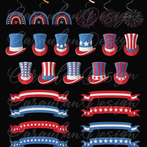 4th of July Clipart, Independence Day Clipart, Patriotic Clipart ...