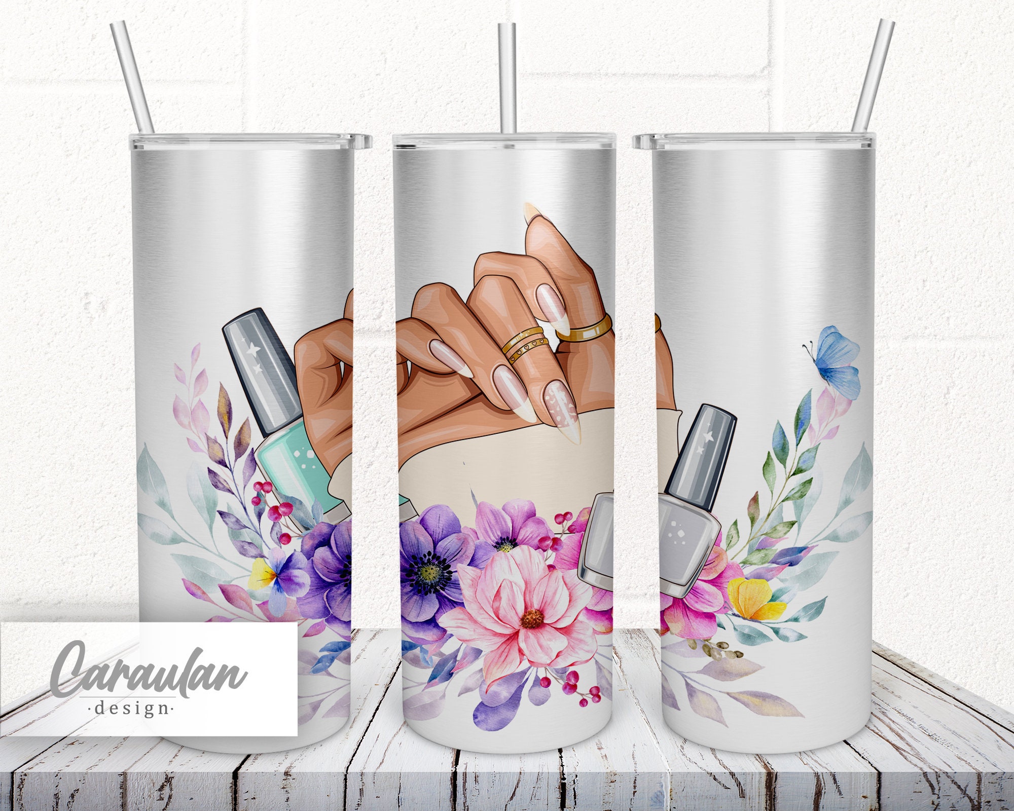 Nail Tumbler Sublimation Design Nail Salon Tumbler PNG Nail - Etsy
