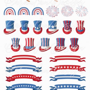 4th of July Clipart, Independence Day Clipart, Patriotic Clipart ...