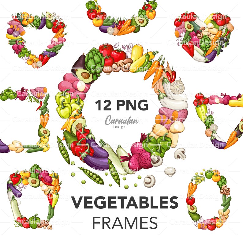 Vegetables Clipart, Food Frames, Farm Clipart, Gardening PNG, Cucumber ...