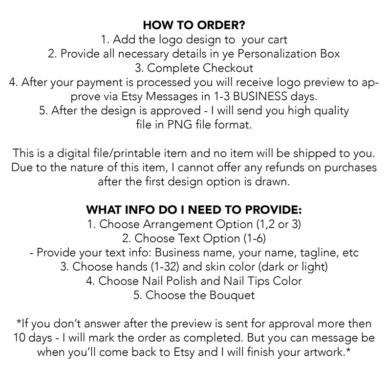 CUSTOM Nail Logo Design, Nail Tech Logo, Nail Artist Logo, Nail ...