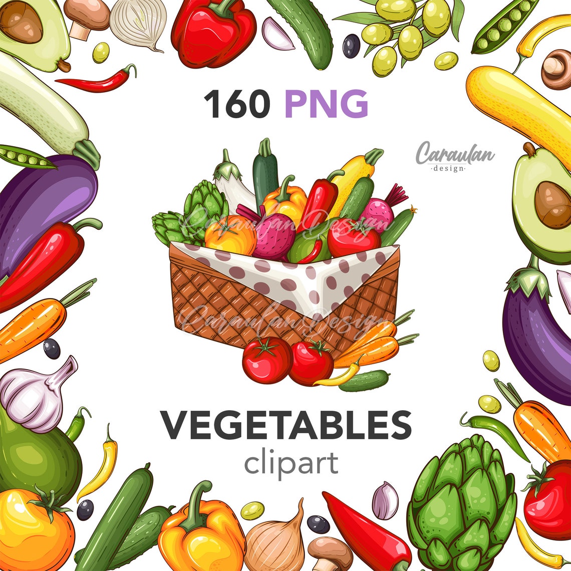 Vegetables Clipart, Veggies PNG, Farm Clipart, Gardening PNG, Cucumber ...
